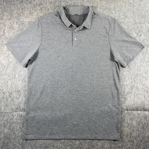 Vuori | Shirts | Vuori Golf Polo Shirt Mens Mediumlarge Gray Short ...